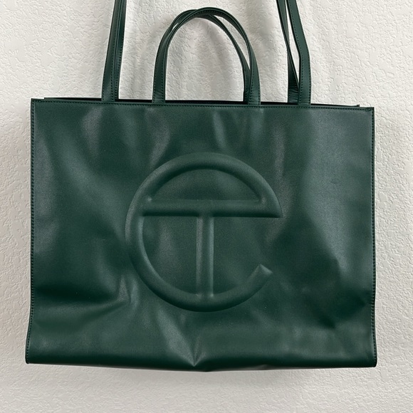Telfar | Bags | Telfar Green Double Strap Bag Emerald Green | Poshmark